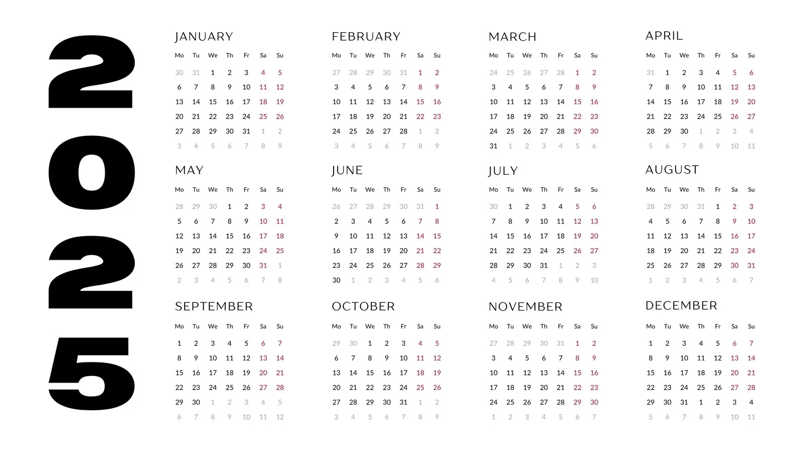 Free Printable Calendar Pdf - Free Printable Template